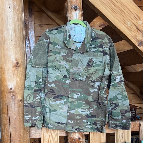 military | Jackets & Coats | Army Acu Ocp Combat Camo Coat Uniform ...
